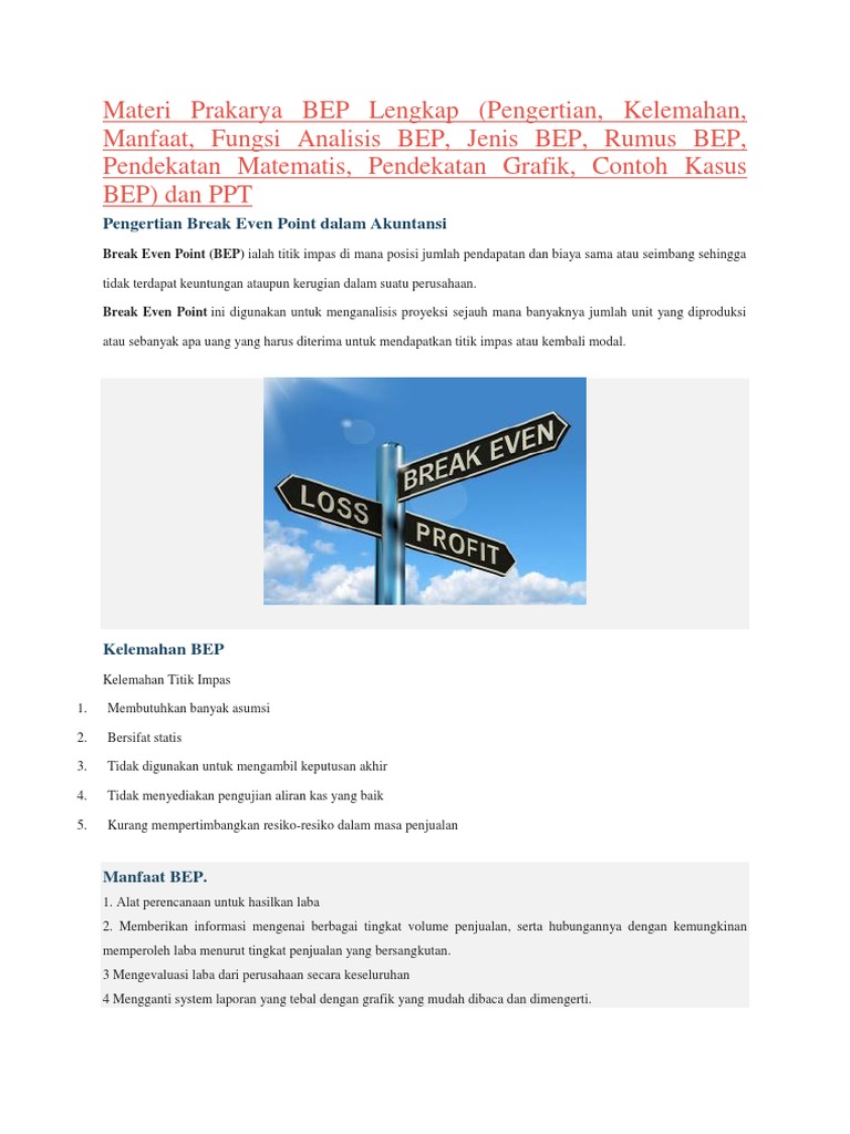 Materi Prakarya BEP Lengkap | PDF