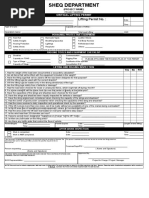 Lifting-Lashing Gear Inspection Checklist | PDF | Rope | Manufactured Goods