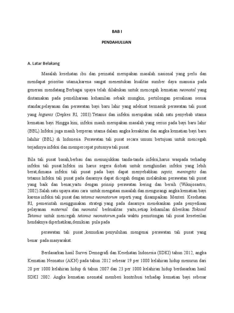 Askeb Infeksi Tali Pusat | PDF