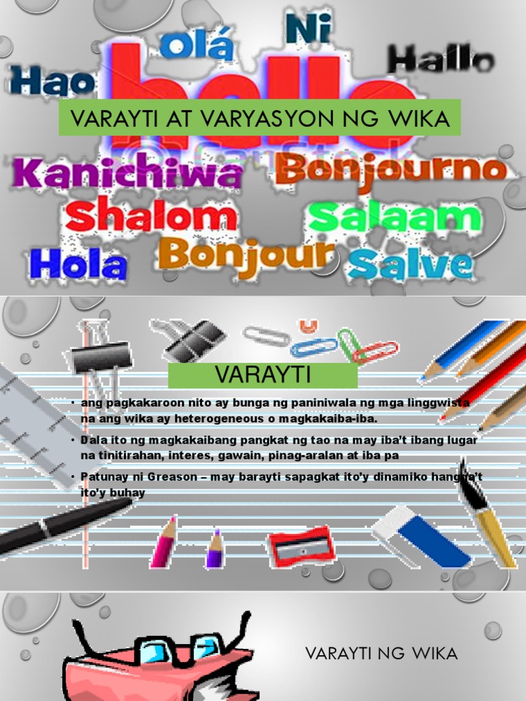 Varayti at Varyasyon NG Wika | PDF