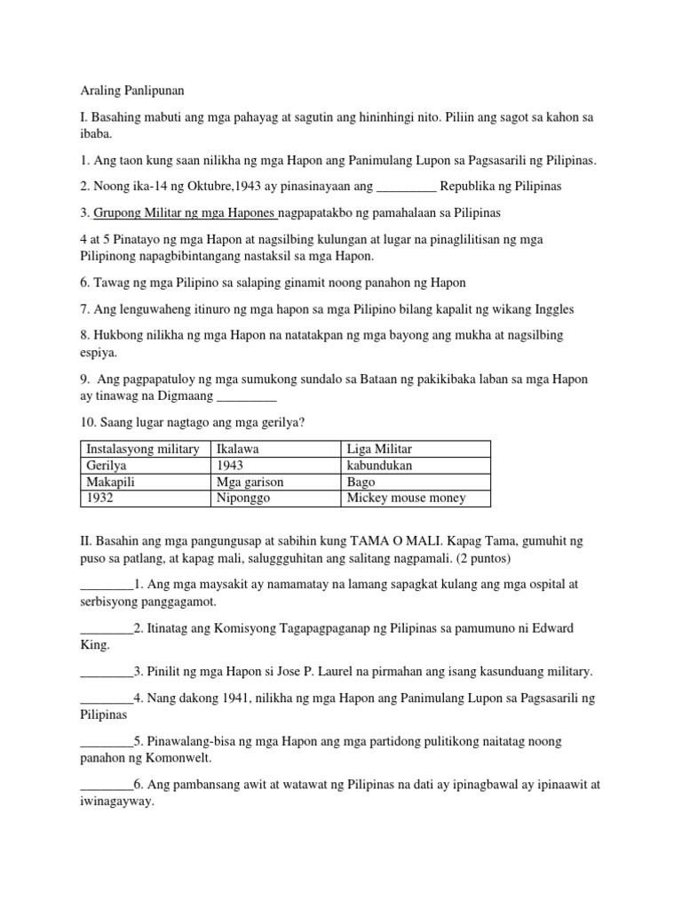 Summative Test AP 6 | PDF