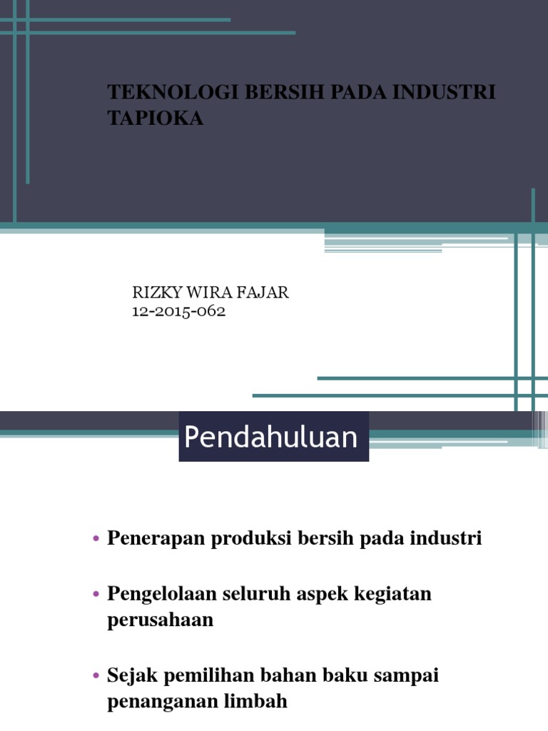 Penerapan Produksi Bersih Pada Industri Pdf