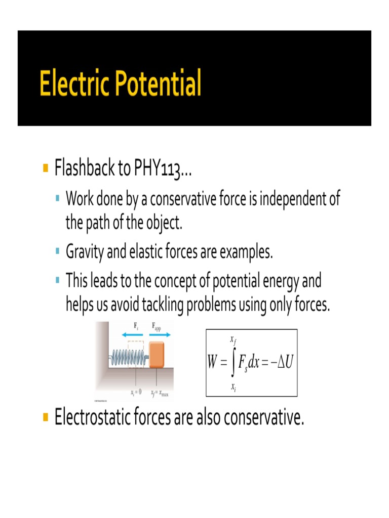 L3 Electric Potential | Download Free PDF | Electric Field | Force