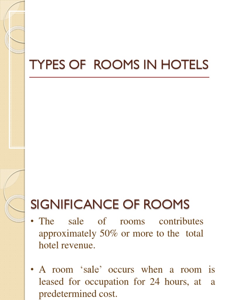 Types of Rooms in Hotels | PDF | Room | Employment