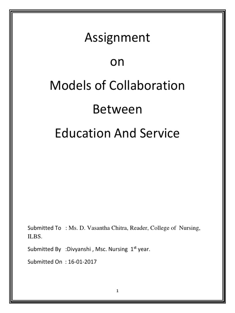 Collaboration Model | PDF | Nursing | Collaboration