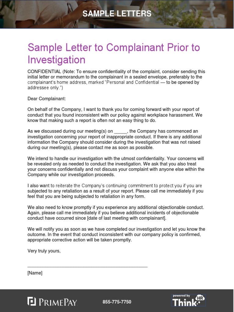 Sample Letter | PDF | Sexual Harassment | Human Sexual Activity