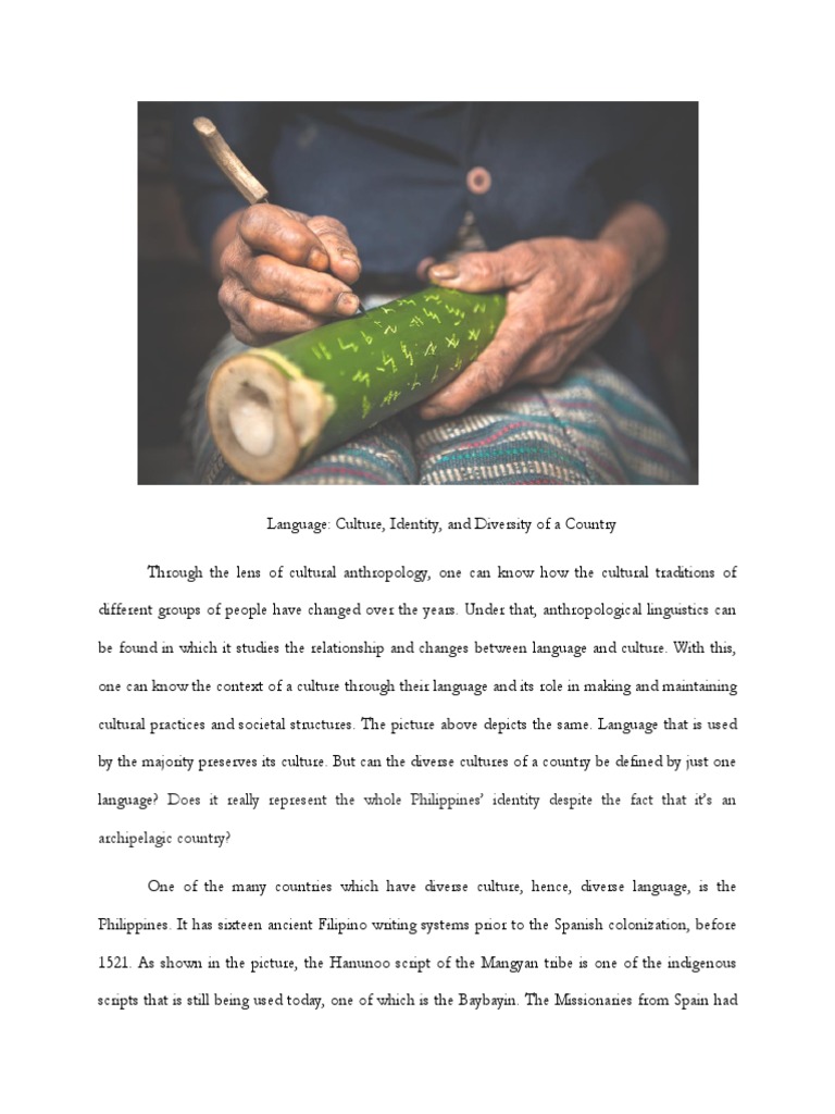 Language: Culture, Identity, and Diversity of A Country | PDF | Human ...