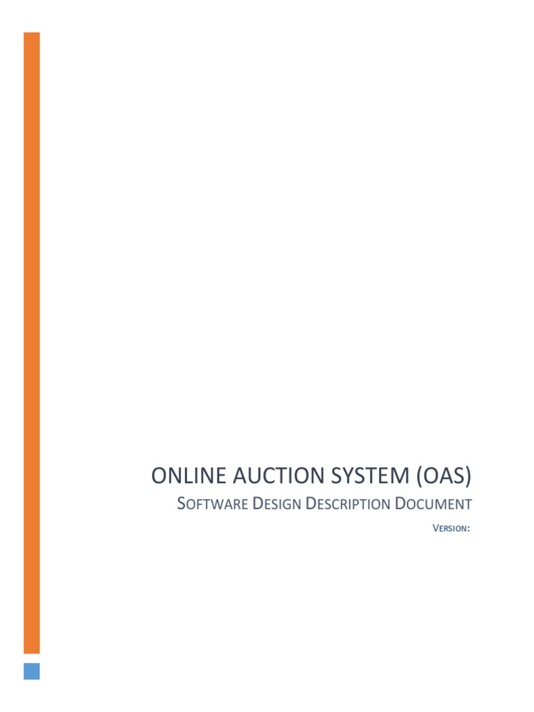SDD Online Auction System Online | PDF | Databases | Web Application