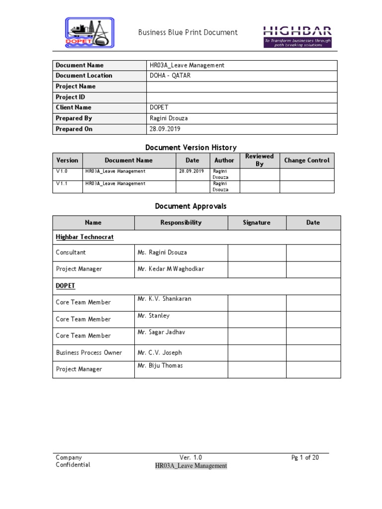 DOPET BPD HR03A Leave Management Rev | PDF | Working Time | Human Resources