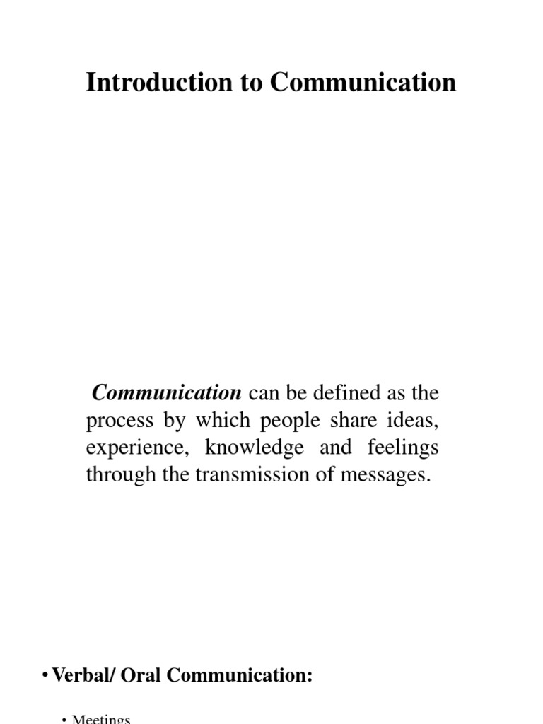 Presentation On Communication Skills Pdf Nonverbal Communication
