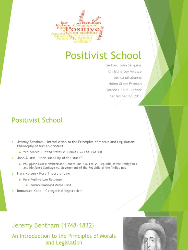 Positivist School | PDF | Morality | Philosophical Theories