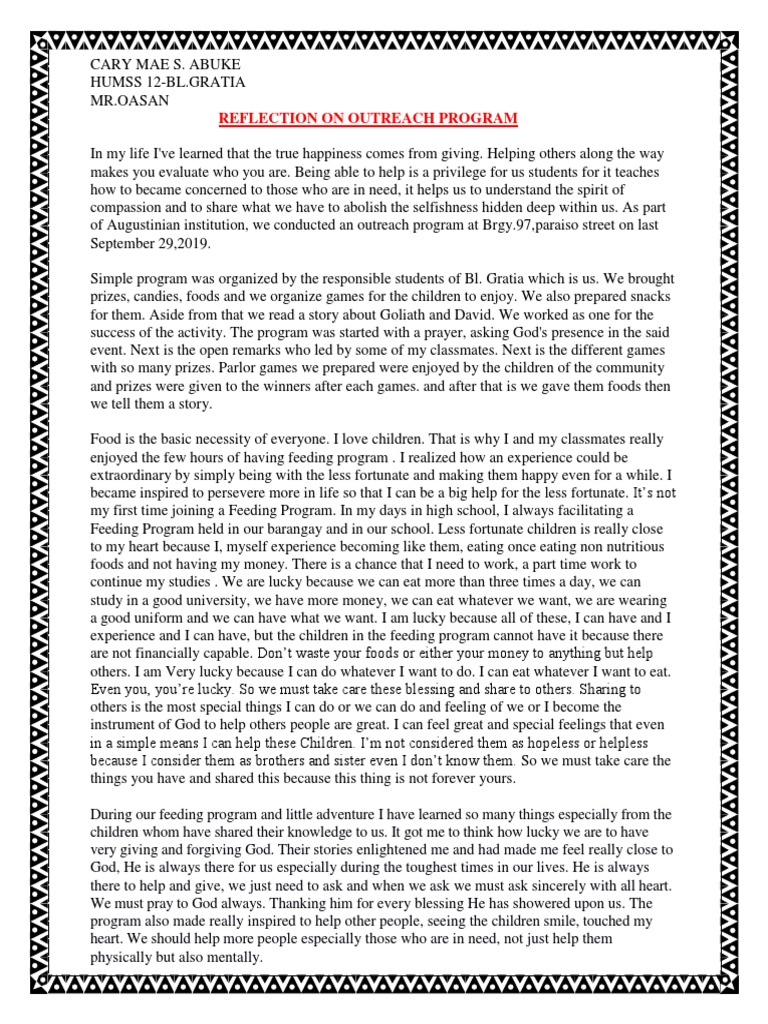 Outreach Program | PDF | Foods