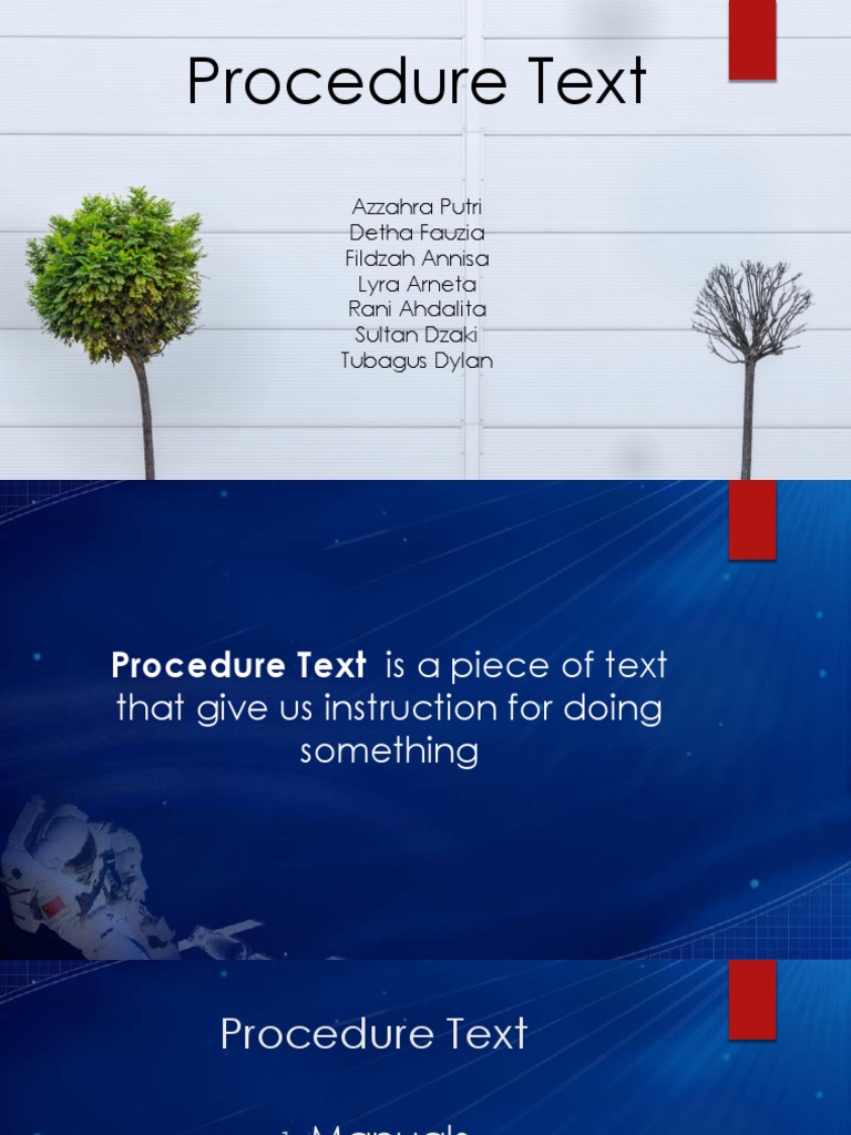 How to write a concise procedure text | PDF