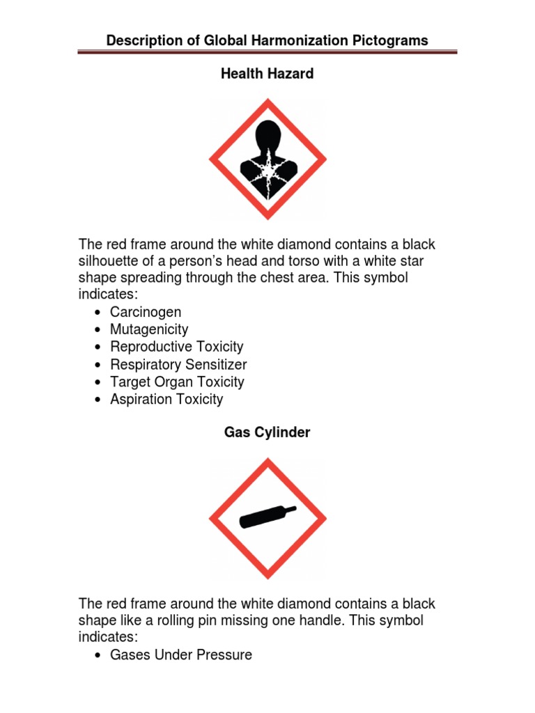 GHS Pictograms and Their Meanings | PDF | Toxicity | Safety