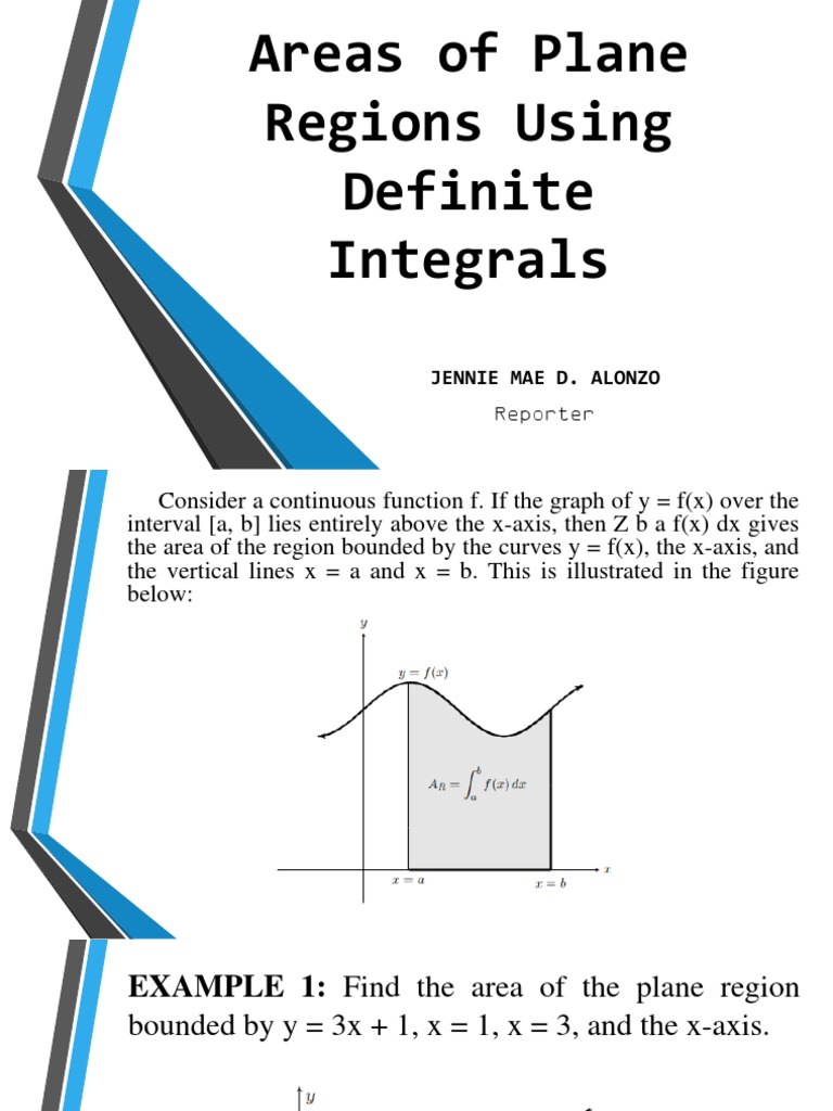 Areas of Plane Regions Using Definite Integrals | PDF | Integral ...