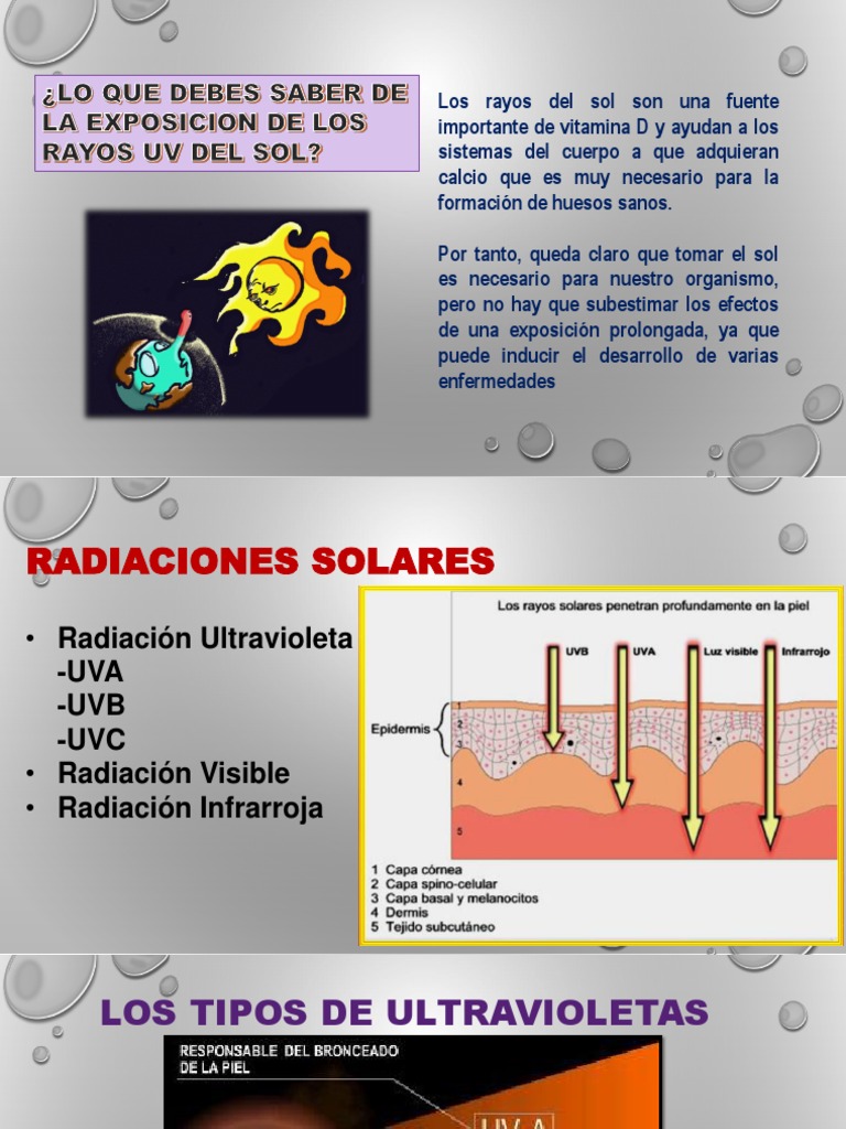 Enfermedades Por Los Rayos UV (NOLY) | PDF | Ultravioleta | Melanoma