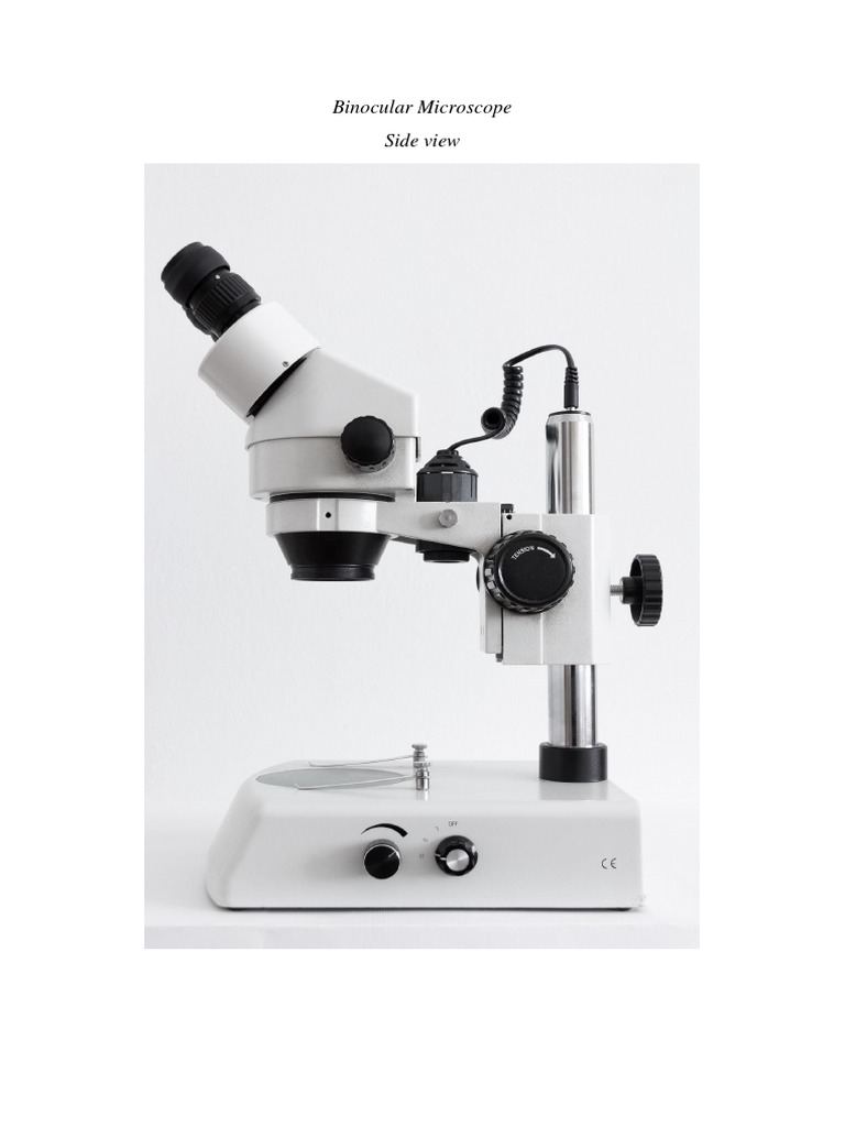 Binocular Microscope Side View | PDF