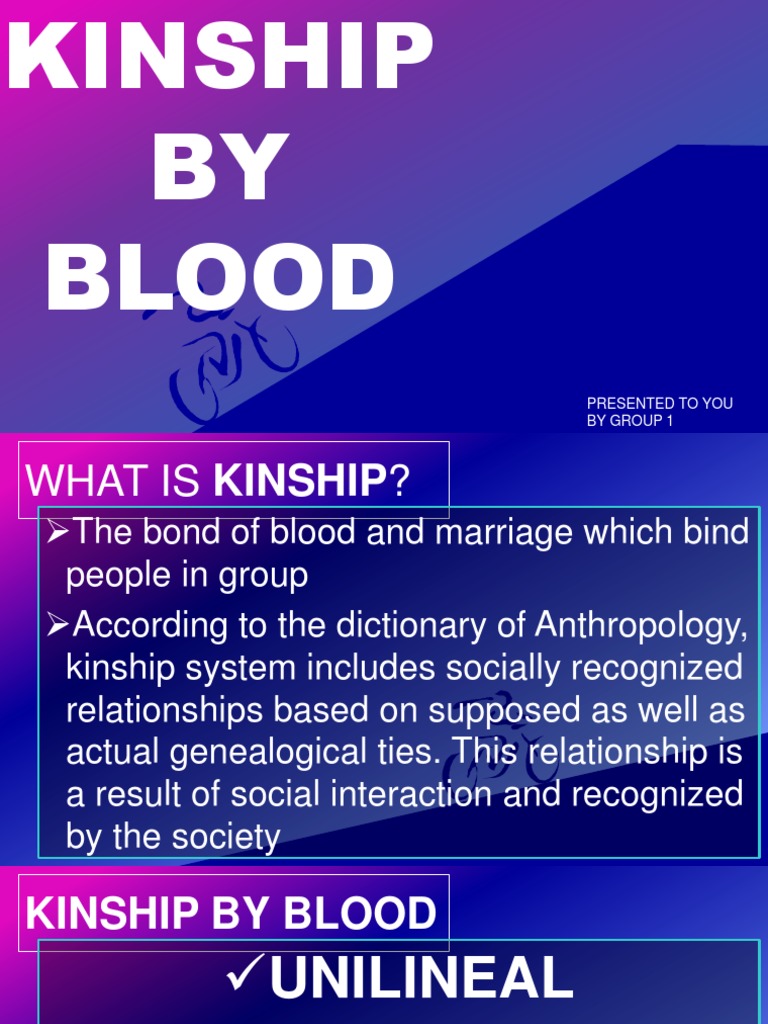 Kinship by Blood | PDF | Kinship | Family