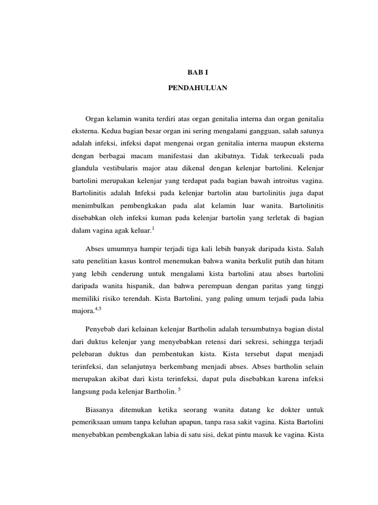 Perbedaan Kista dan Abses Bartholin | PDF | Ilmu Sosial | Sains ...