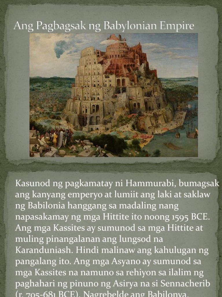 Ang Pagbagsak NG Babylonian Empire | PDF