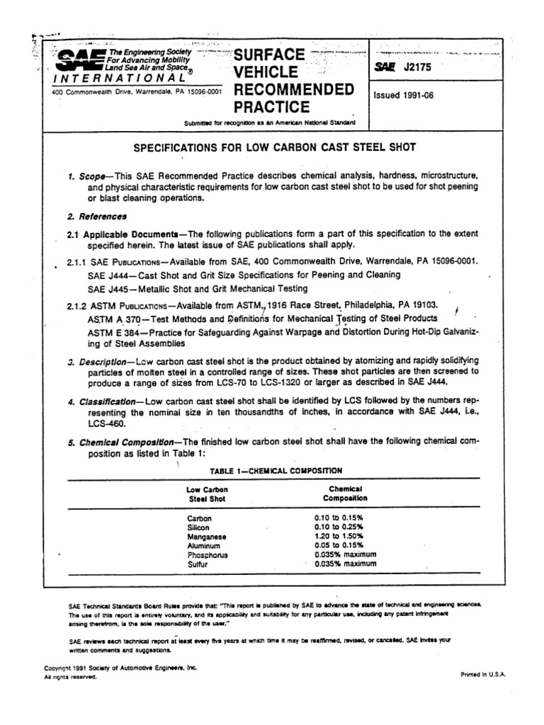 Sae J2175 PDF | PDF