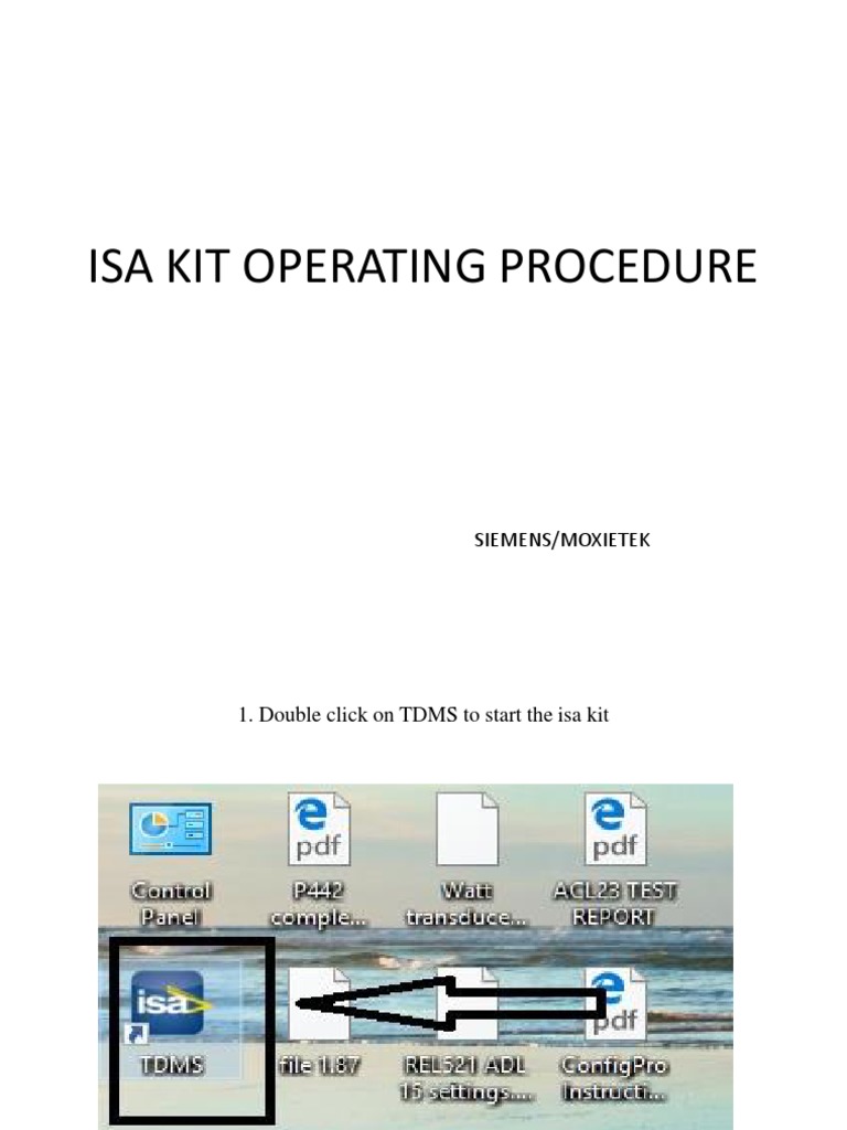 Isa Kit Operating Procedure | PDF | Computers