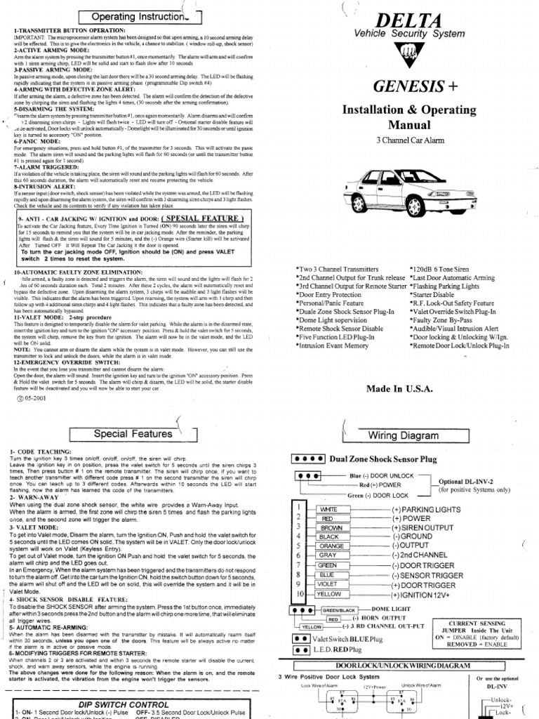 Alarma Genesis + Delta | PDF | Security Alarm | Systems Engineering