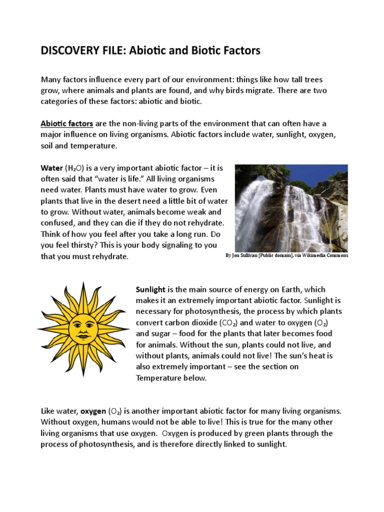 Abiotic and Biotic Factors DF | PDF | Plants | Ecology