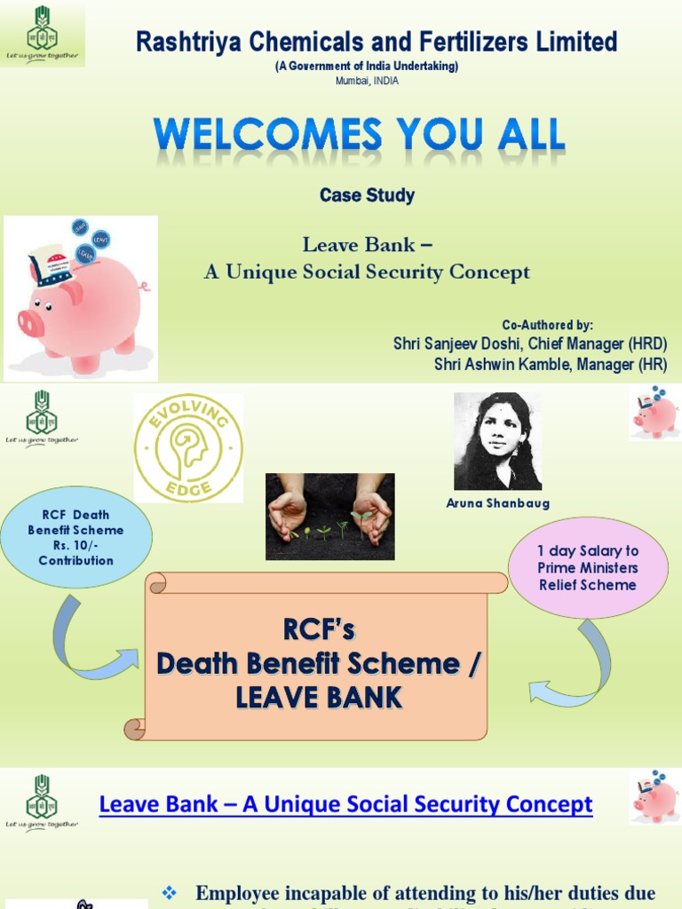 RCF Leave Bank - A Unique Social Security Concept | PDF | Pension ...