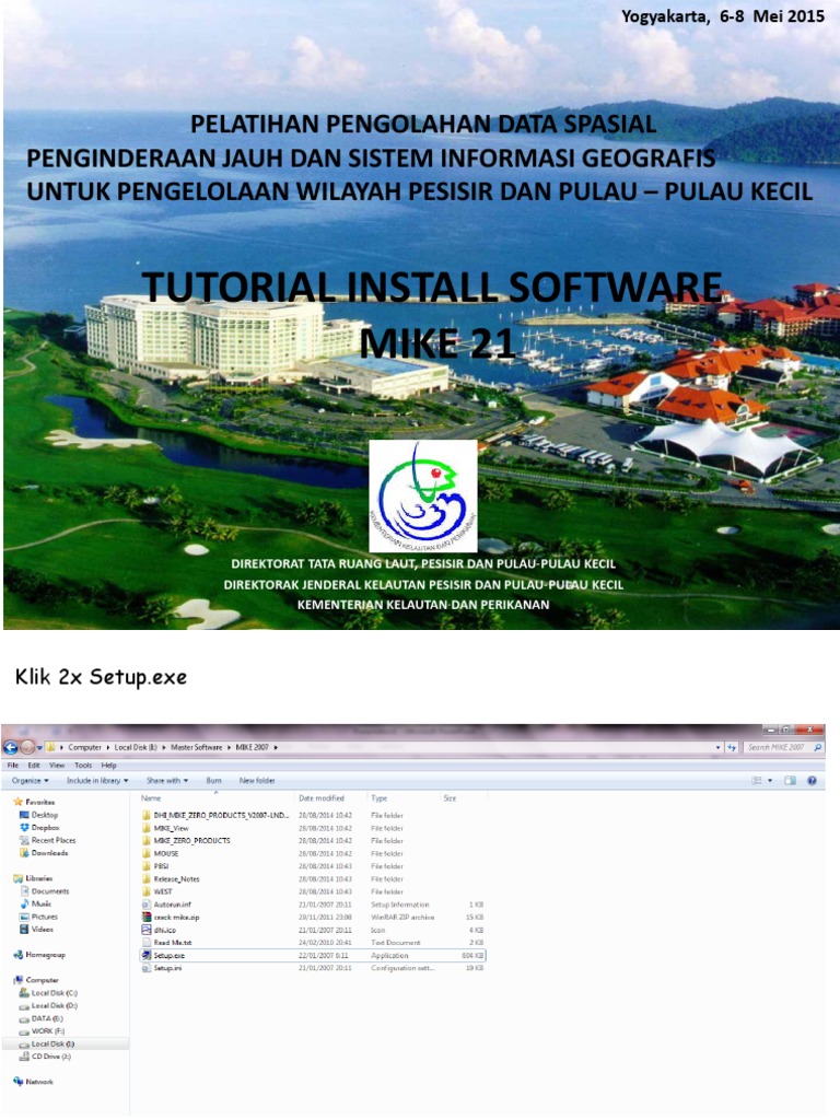 Tutorial Install Software Mike 21 | PDF