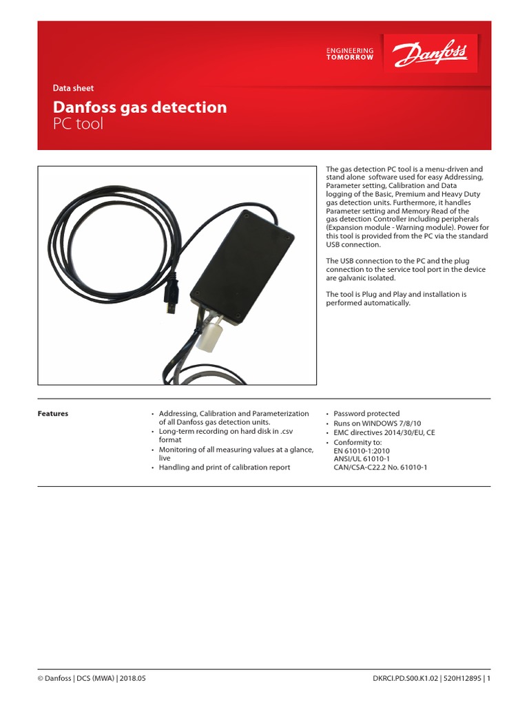 Danfoss Gas Detection: PC Tool | PDF | Usb | Microsoft Windows