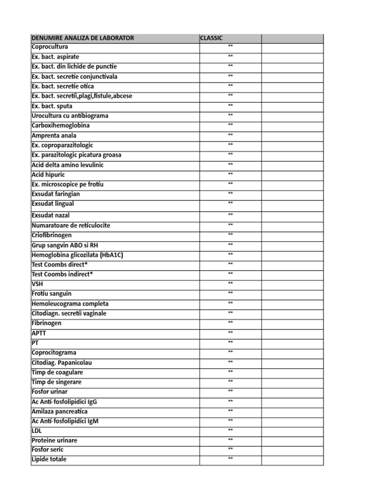 Medical Lab Test Catalog | PDF | Medical Specialties | Molecular Biophysics