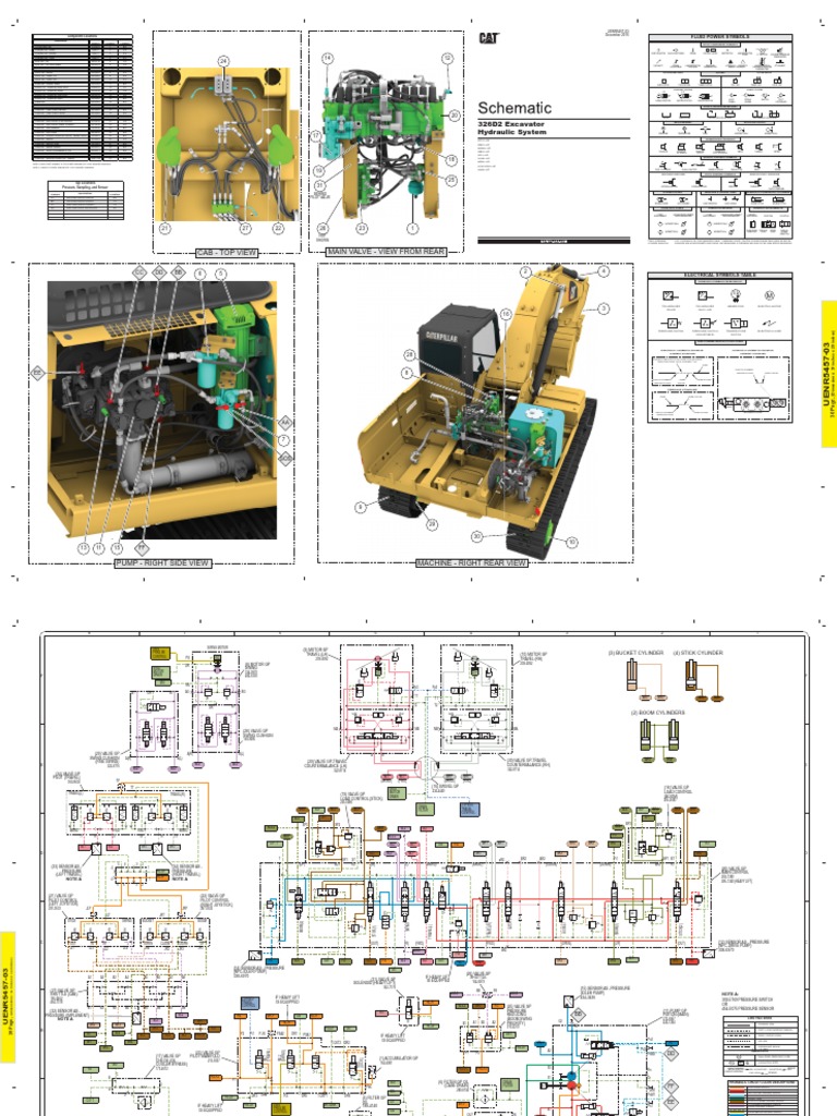 Cat 326D2 Excavator Hydraulic System PDF | PDF | Valve | Pump