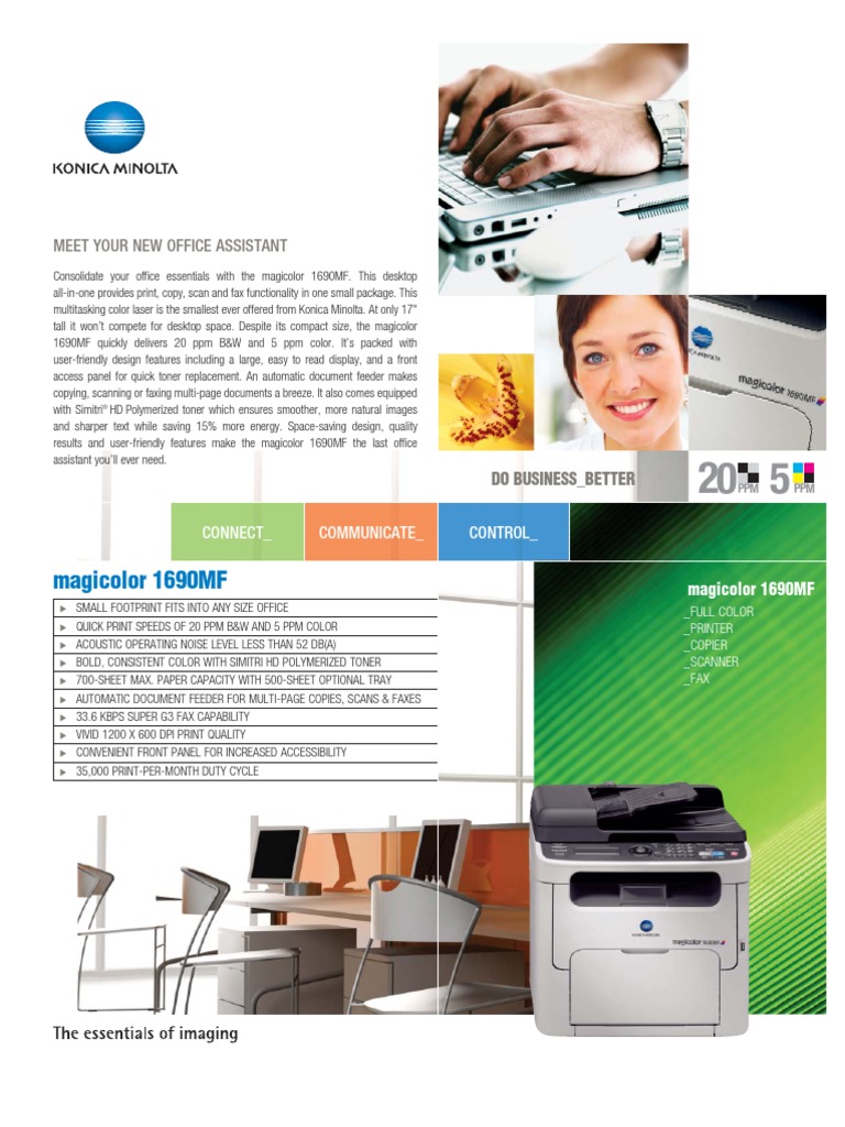 Magicolor 1690MF: Meet Your New Office Assistant | PDF | Image Scanner ...