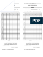 Blank DTR Form | PDF