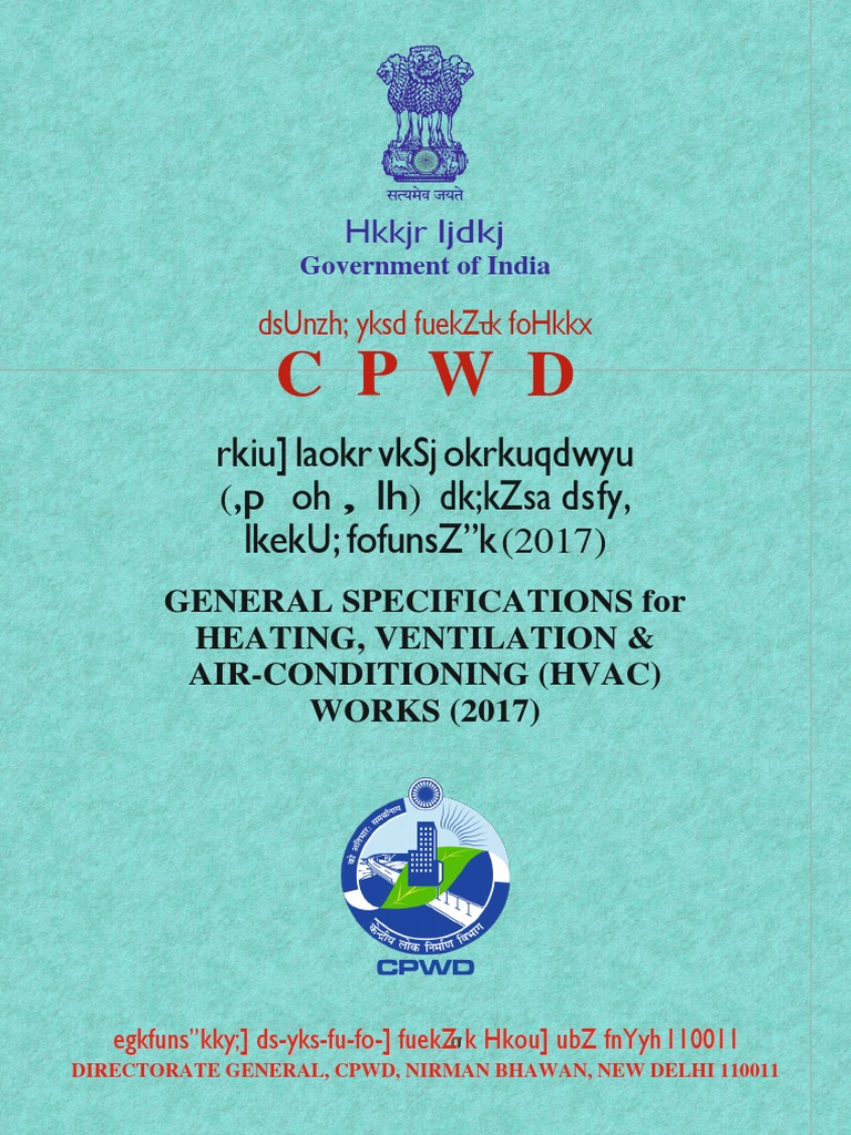 HVAC Specifications for CPWD | PDF | Air Conditioning | Hvac