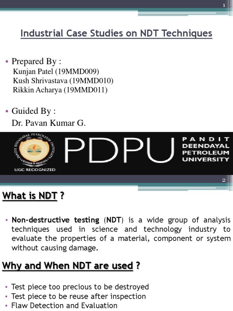 NDT Case Study | PDF | Nondestructive Testing | Bearing (Mechanical)