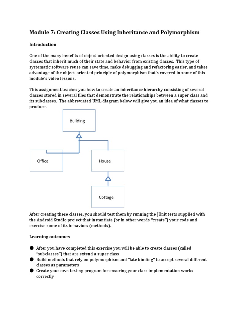 Inheritance and Polymorphism in Java | PDF | Class (Computer ...