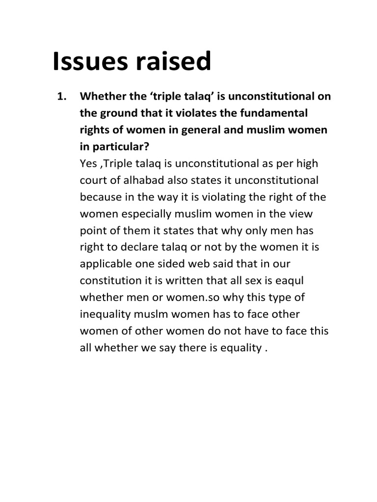 Issues Raised | PDF | Politics | Social Science