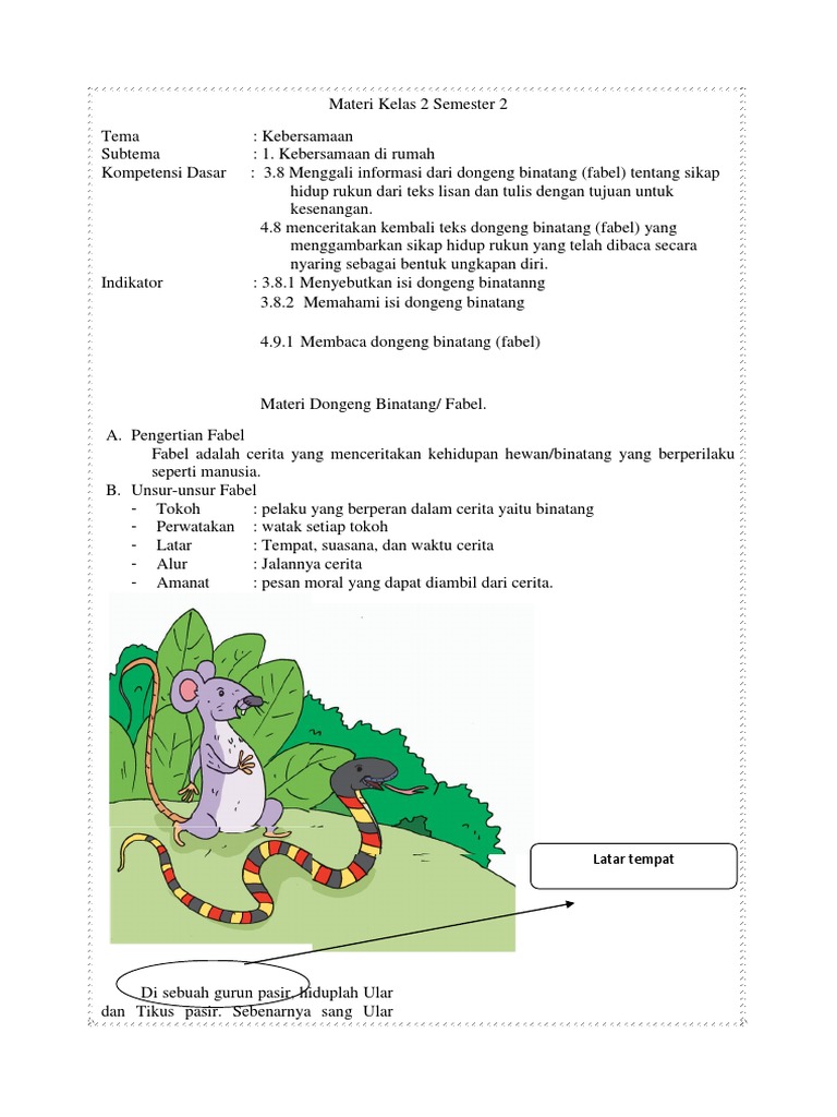 Materi Kelas 2 Semester 2new | PDF