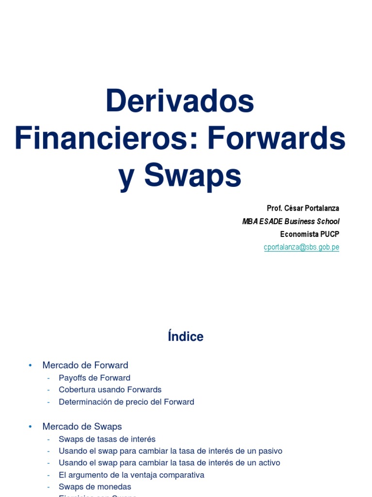 Derivados Financieros: Forwards y Swaps | PDF | Swap (Finanzas) | Libor