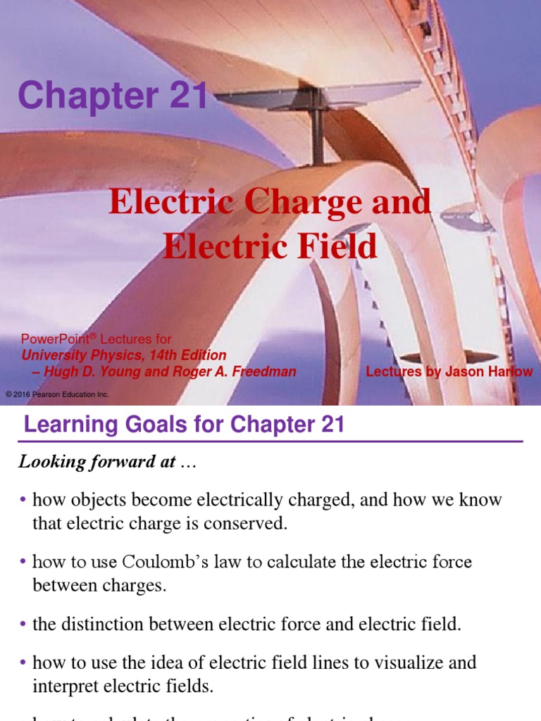 Electric Charge and Electric Field: Powerpoint Lectures For | PDF ...