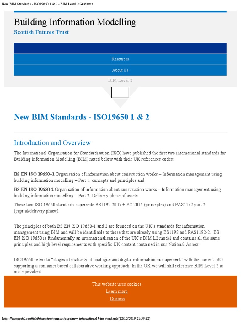 Building Information Modelling: New BIM Standards - ISO19650 1 & 2 ...