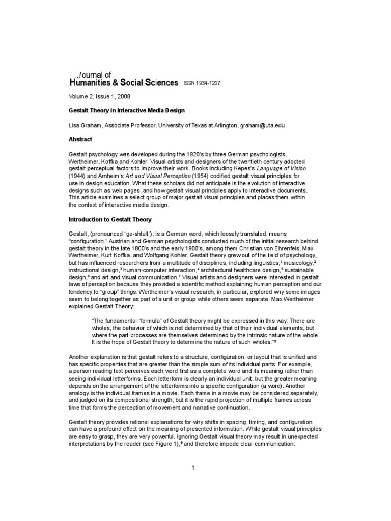 Gestalt Theory PDF | PDF | Perception | Graphic Design