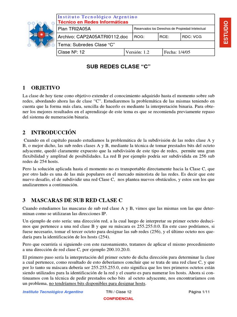 CAP2A05ATRI0112 | PDF | Dirección IP | Protocolos de comunicaciones
