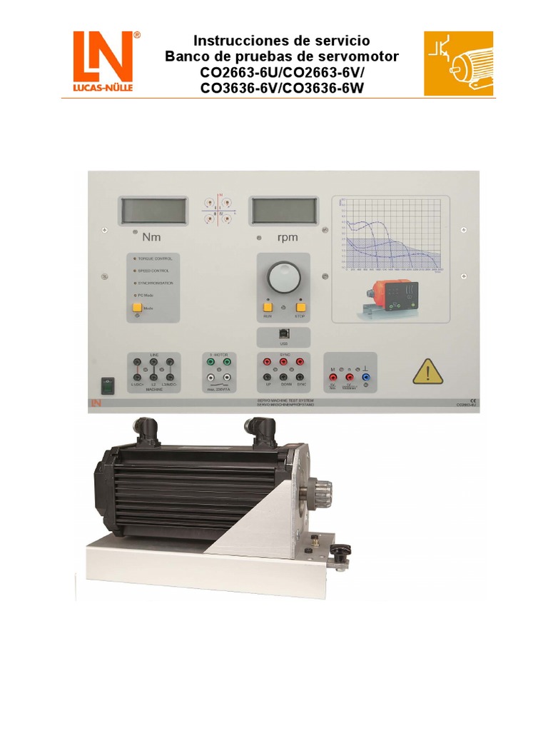 Instrucciones de Servicio: Servomotor Lucas Nuelle | PDF | Sistema operativo | Ingenieria Eléctrica