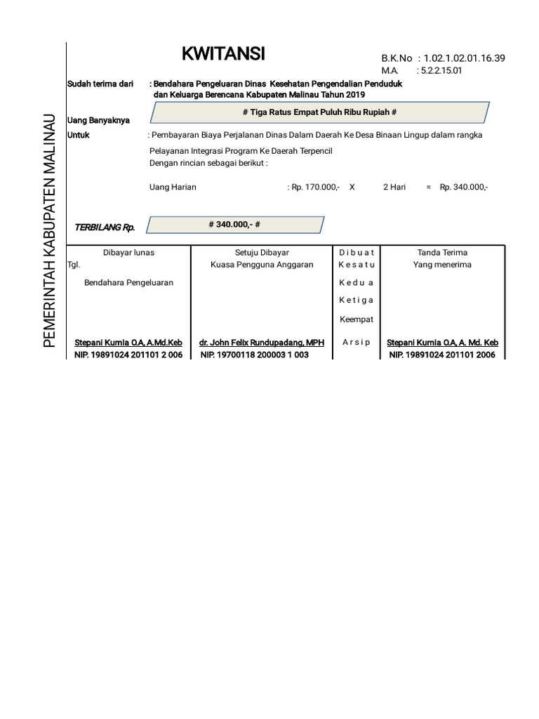 KWITANSI Print Anjelina | PDF