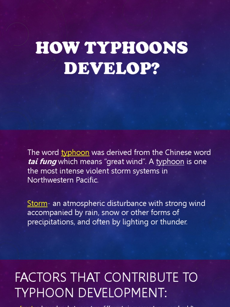 How Typhoons Develop | PDF | Tropical Cyclones | Rain