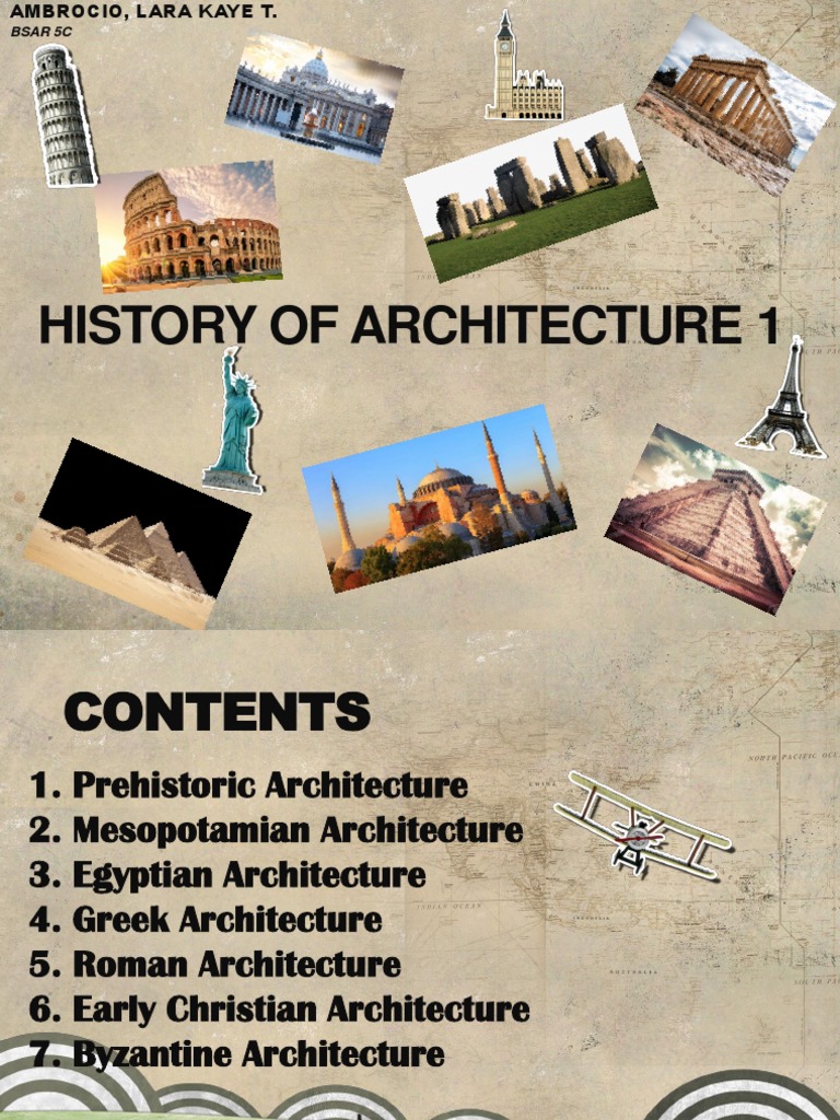 History of Architecture 1 Timeline | PDF | Egyptian Pyramids | Stone Age