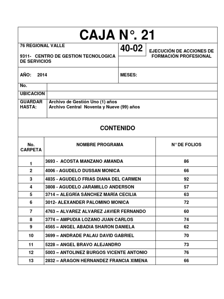 Rotulo de Caja | PDF